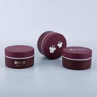 China 100ml PP Red Color Cosmetic Jar Beauty Cream Container With Butterfly Pattern Cap Custom Logo Empty Packaging for sale