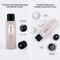 China 100ml Baby Pink PE Lotion Container 42mm Matt Center Twist Cap Soft Touch For Baby Care for sale