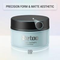 China 50ml Two Color Soft Touch Hand Cream Jar PP TPE Container With Matt Cap for sale