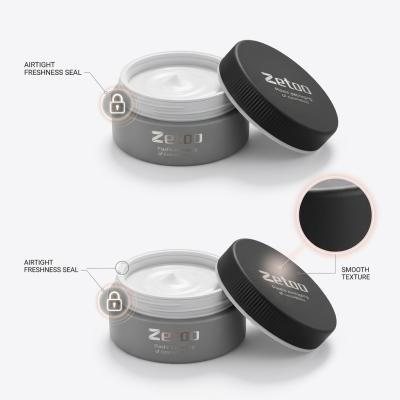 China 50ml Two Color Soft Touch Hand Cream Jar PP TPE Container With Matt Cap for sale