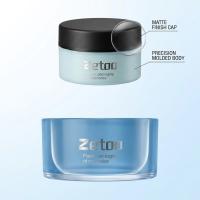 China 5ml Sample Two Color Soft Touch Cosmetic Jar PP TPE Travel Size Container With Matt Cap for sale