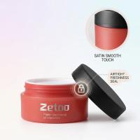 China 100ml Wide Mouth Two Color Soft Touch Face Mask Jar PP TPE Container With Dome Matt Cap for sale