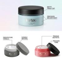 China 100ml Large Two Color Soft Touch Body Butter Jar PP TPE Cream Container With Matt Cap for sale