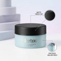 China 100ml Large Two Color Soft Touch Body Butter Jar PP TPE Cream Container With Matt Cap for sale