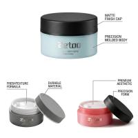 China 15ml Mini Two Color Soft Touch Eye Cream Jar PP TPE Round Container With Matt Cap for sale