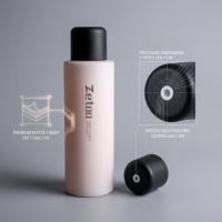 China PE 250ml Face Cream Bottle Round Center Dispensing Cap Soft Touch Matt Custom Cosmetic Packaging BZ-250 for sale