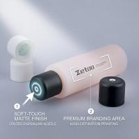 China PE 250ml Face Cream Bottle Round Center Dispensing Cap Soft Touch Matt Custom Cosmetic Packaging BZ-250 for sale