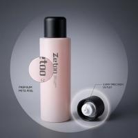 China PE 50ml Facial Serum Bottle Cylinder Center Dispensing Cap Glossy Custom Cosmetic Packaging FS-50 for sale
