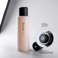 China PET 400ml Body Wash Bottle Flat Center Dispensing Cap Frosted Custom Cosmetic Packaging BW-400 for sale