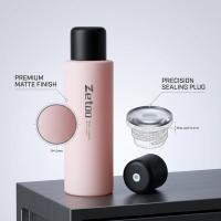 China HDPE 250ml Essential Oil Bottle Cylinder Center Dispensing Cap Matte Custom Cosmetic Packaging EO-250 for sale