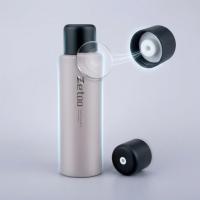 China HDPE 300ml Hair Oil Bottle Cylinder Center Dispensing Cap Frosted Custom Cosmetic Packaging HO-30 for sale