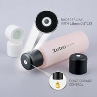 China HDPE 300ml Hair Oil Bottle Cylinder Center Dispensing Cap Frosted Custom Cosmetic Packaging HO-30 for sale