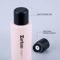 China PP 300ml Essential Oil Bottle Boston Round Center Dispensing Cap Glossy Custom Cosmetic Packaging EO2-30 for sale