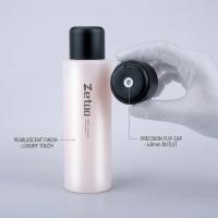 China HDPE 80ml Hand Sanitizer Bottle Boston Round Center Dispensing Cap Pearlescent Custom Cosmetic Packaging HS3-80 for sale