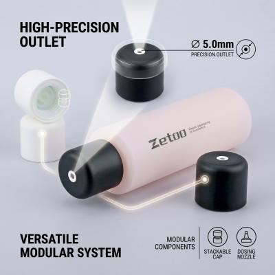 China HDPE 500ml Body Wash Bottle Center Dispensing Cap 3D Printing Custom Cosmetic Packaging BW3-500 for sale