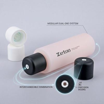 China PE 150ml Facial Serum Bottle Teardrop Treatment Center Dispensing Cap Custom Cosmetic Packaging FS3-150 for sale