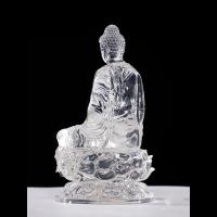 China Clear Resin Buddha Sculptures Decorative Buddha Statue Indoor For Meditation Spaces for sale