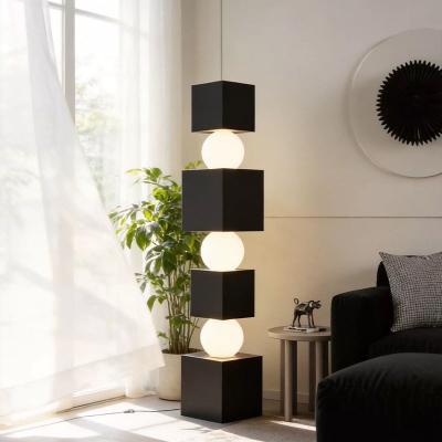 China Custom Acrylic Sculptural Lighting Italian LED Minimalist Floor Lamp for sale