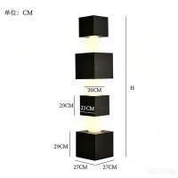 China Custom Acrylic Sculptural Lighting Italian LED Minimalist Floor Lamp for sale