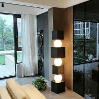 China Custom Acrylic Sculptural Lighting Italian LED Minimalist Floor Lamp for sale