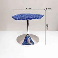 China Irregular Art Tables Living Room 82cm Acrylic Coffee Table For Villa for sale