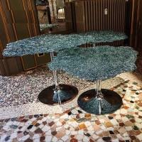 China Irregular Art Tables Living Room 82cm Acrylic Coffee Table For Villa for sale