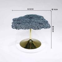 China Irregular Art Tables Living Room 82cm Acrylic Coffee Table For Villa for sale