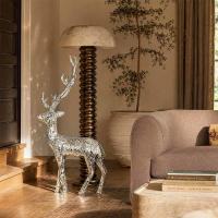 China 60 × 17 × 110cm Deer Sculpture Mosaic Standing Luxury Floor Outdoor Stag Statue For Villas for sale