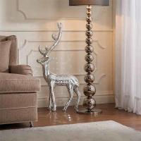 China 60 × 17 × 110cm Deer Sculpture Mosaic Standing Luxury Floor Outdoor Stag Statue For Villas for sale