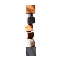 China Modern Floor Standing Wood Sculpture Stone Luxury Abstract Outdoor Sculpture for sale