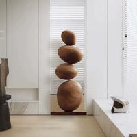 China Modern Hanging Art Piece Custom Size Smooth Sanded Wood Sculpture Abstract for sale
