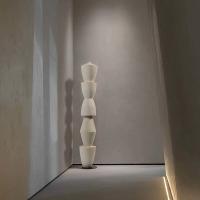 China Minimalist Abstract Wood Sculpture, Handcrafted Geometric Wooden Art for Modern Interior Decor for sale