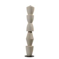 China Minimalist Abstract Wood Sculpture, Handcrafted Geometric Wooden Art for Modern Interior Decor for sale