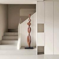 China Hand Carved Contemporary Sculpture Modern Abstract Abstract Wood Sculpture for sale