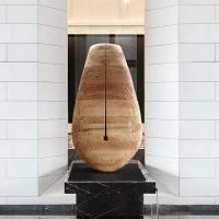 China Natural Wood Modern Abstract Wood Sculpture Art Abstract Wood Carving Patterns for sale