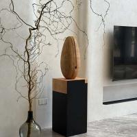 China Natural Wood Modern Abstract Wood Sculpture Art Abstract Wood Carving Patterns for sale