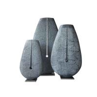 China CNC Carved Abstract Sculptures Wood Sculpture With Custom Base for sale