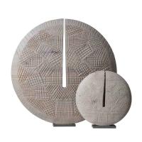 China Hand Finished Texture Abstract Wood Carving CNC Wood Sculpture Abstract for sale