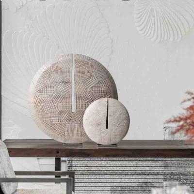China Hand Finished Texture Abstract Wood Carving CNC Wood Sculpture Abstract for sale