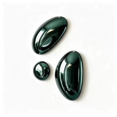 China Custom Pebble Wall Art Sculptures Abstract Fiberglass  Metal Electroplated Finish for sale