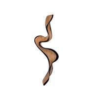 China Abstract Bent Wall Art Sculptures Shaping Sanding Heat Bent Wall Wood Art for sale