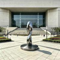 China Large Abstract Sculpture Decor Custom Colors Polished Outdoor Landscape Sculptures for sale