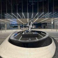 China SS Water Feature Sculptures Water Drop Sculpture Metal Art For Gardens Public Spaces for sale