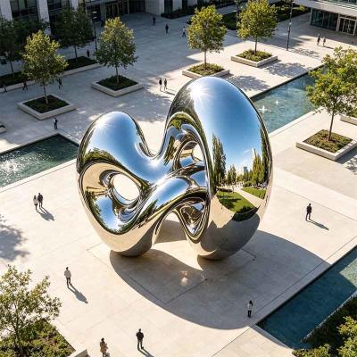 China Custom Large Outdoor Sculptures Outdoor Public Space Large Metal Garden Art for sale