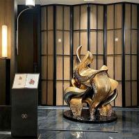 China Metal Fabrication Stainless Steel Sculptures Polished Mirror Laser Cut Sculpture for sale