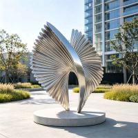 China LED Lighting Stainless Steel Sculptures Illuminated Custom Light Art Sculpture for sale