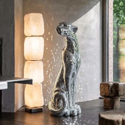 China ISO9001 Leopard Sculpture 65 × 58 × 150cm Fiberglass Sculpture Fabrication for sale