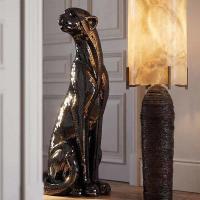 China ISO9001 Leopard Sculpture 65 × 58 × 150cm Fiberglass Sculpture Fabrication for sale