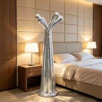 China Mosaic Floor Standing Sculptures Custom Fiberglass Coat Rack Sculpture 161cm for sale