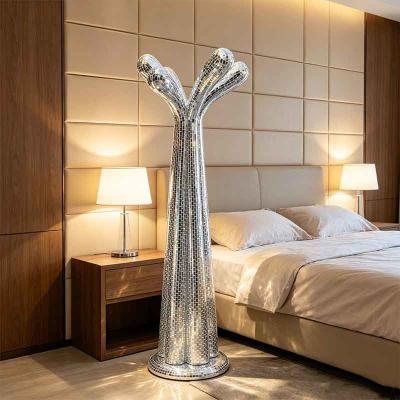 China Mosaic Floor Standing Sculptures Custom Fiberglass Coat Rack Sculpture 161cm for sale